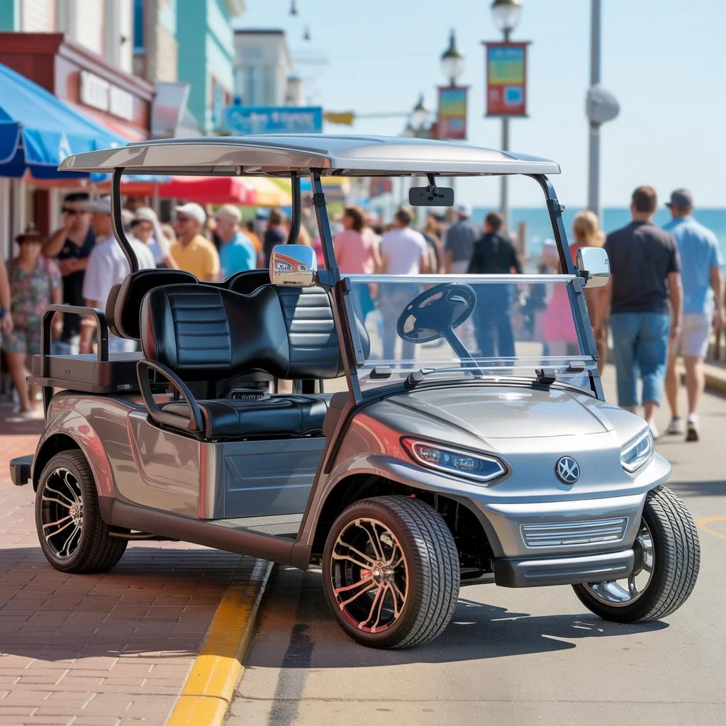 Silver Electric 4 Seater Street Legal Golf Cart in Ocean City, MD ...